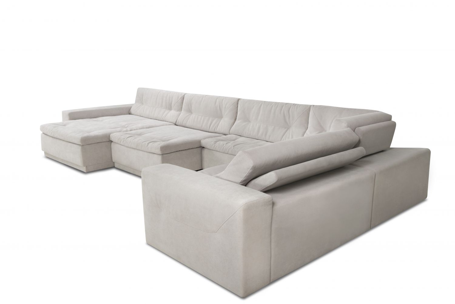 Sofá modulado reclinavél e retratil com opção de chaise, opção de peça ...